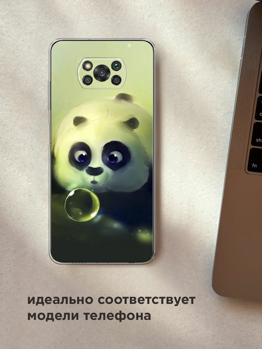 Чехол на Xiaomi Poco X3/X3 Pro / Поко X3/X3 Pro с принтом "Малыш панды" — фото 1