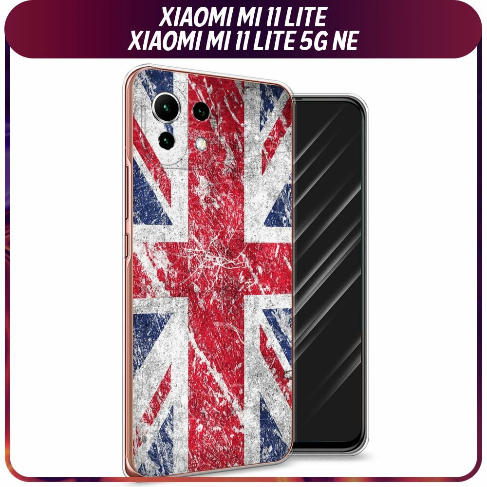 Чехол на Xiaomi Mi 11 Lite/5G NE / Сяоми Ми 11 Лайт/5G NE с принтом "Флаг британский"