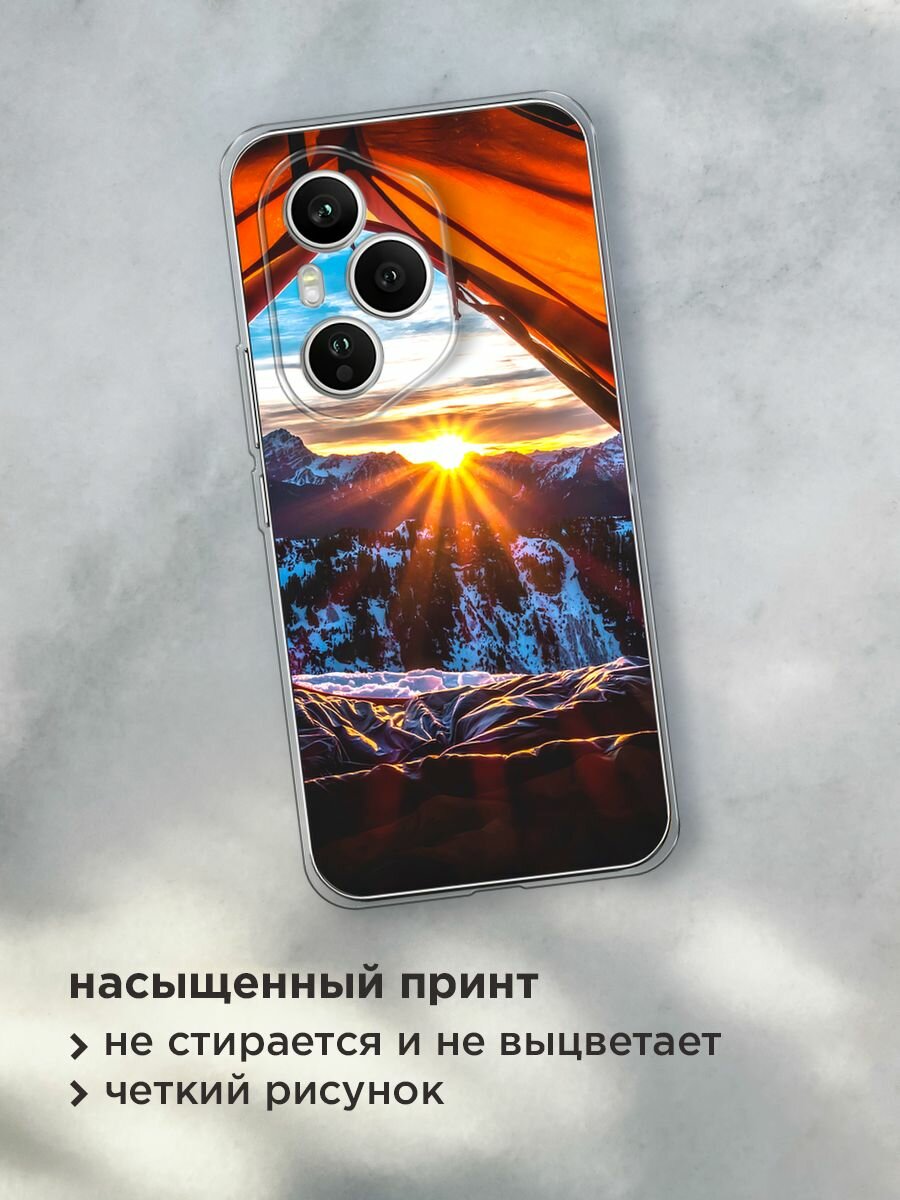 Силиконовый чехол на Honor 400 Pro / Хонор 400 Про с принтом "Горы 7" — фото 1