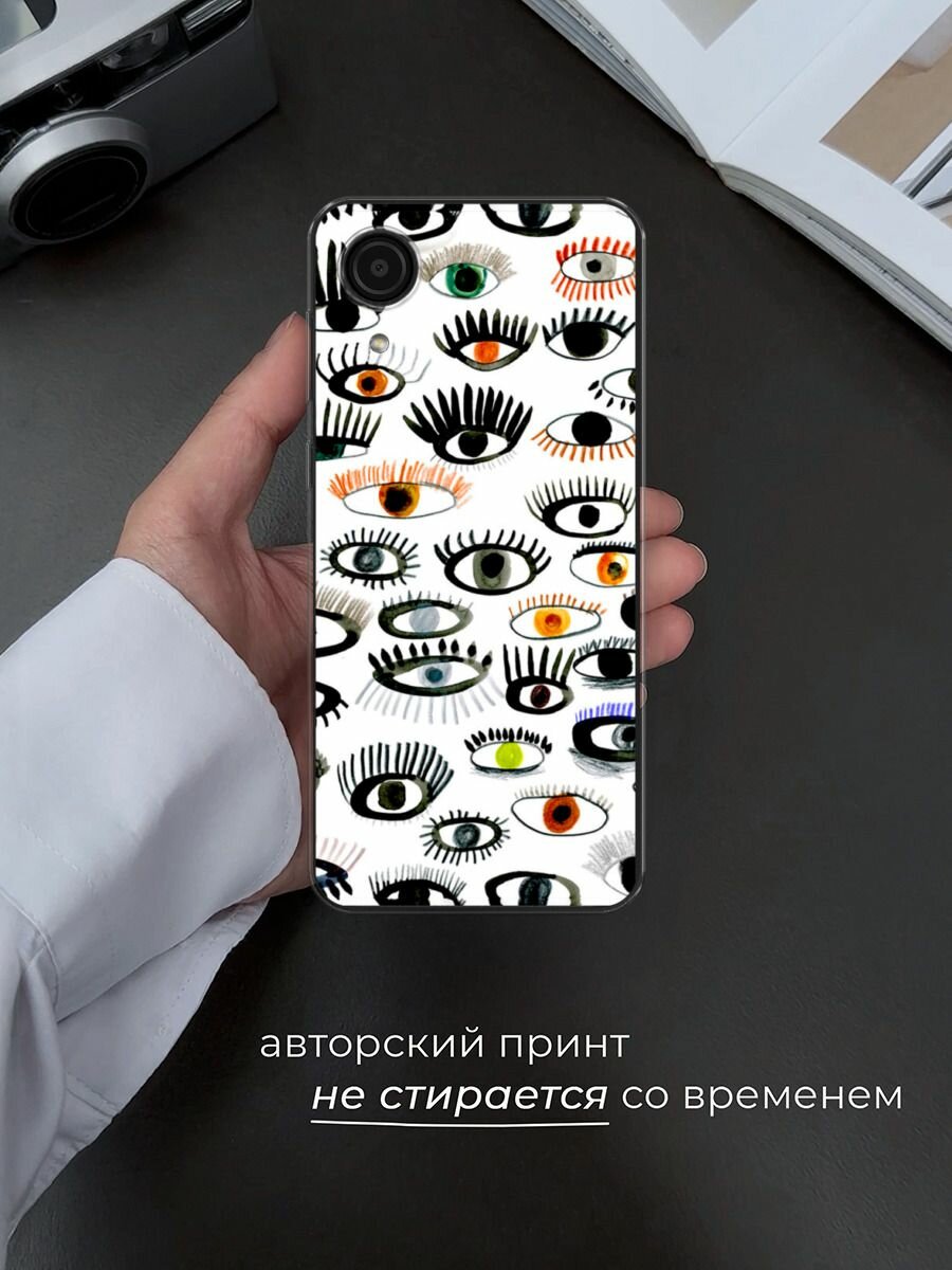 Чехол на Samsung Galaxy A03 Core / Самсунг Галакси А03 Core с принтом "Глаза акварель" — фото 1