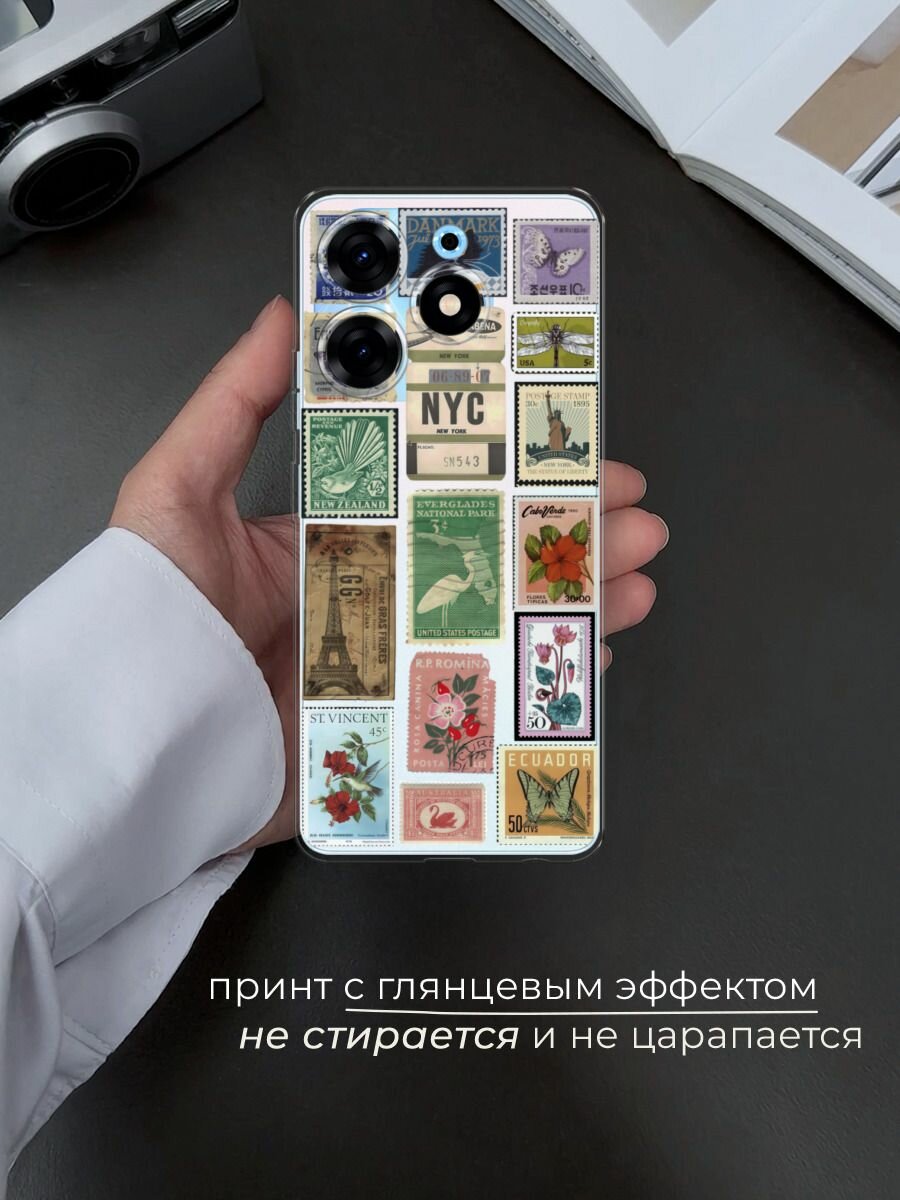 Чехол на Tecno Spark 10 Pro / Текно Спарк 10 Про с принтом Марки — фото 1