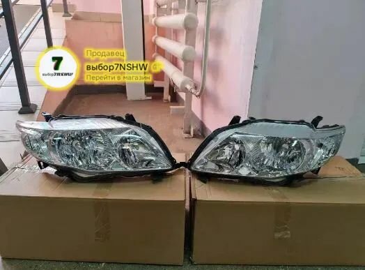 MSV Фара автомобильная, 1 шт, арт. Фара Тойота Королла 06-10гг с корректором