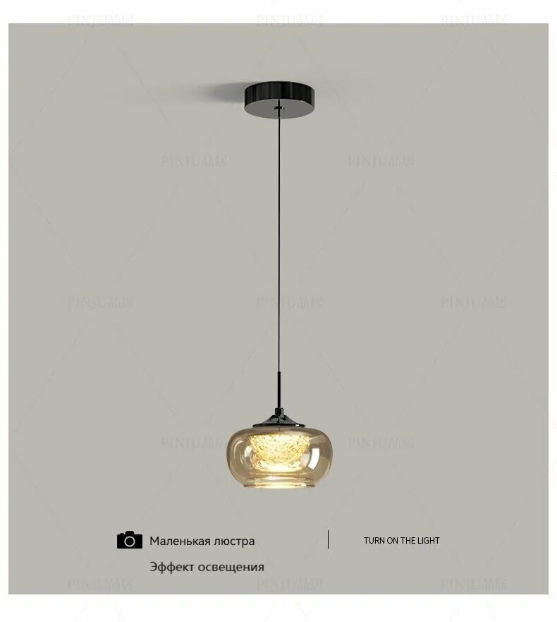 Люстра, LED, 11 Вт, подвесной светодиодный светильник для гостиной, спальни и столовой — фото 1