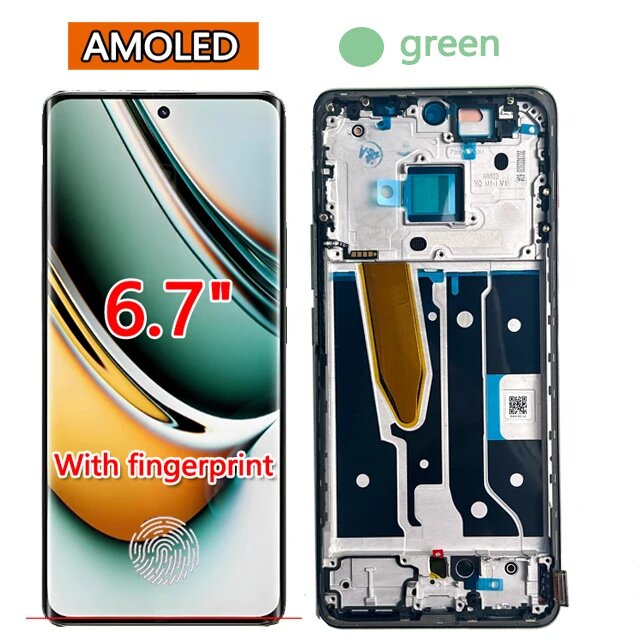 Новый AMOLED-дисплей для Oppo Realme 11 Pro 5G, ЖК-дисплей, дигитайзер сенсорного экрана для Realme 11 Pro + Plus, замена дисплея