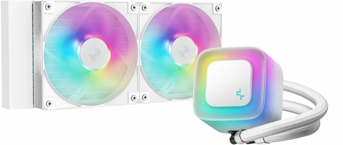 Система водяного охлаждения для ПК Deepcool LE240 WH V2