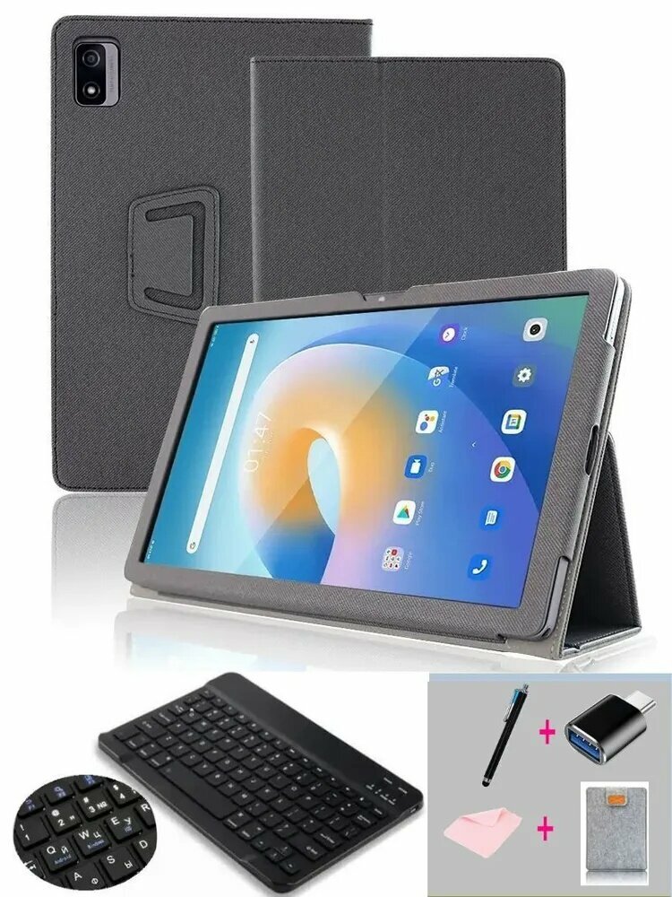 Подходит для BlackView Tab 13 PRO / BlackView Tab 13 / Oscal Pad 13 10,1 дюйма, чехол для планшета + Клавиатура