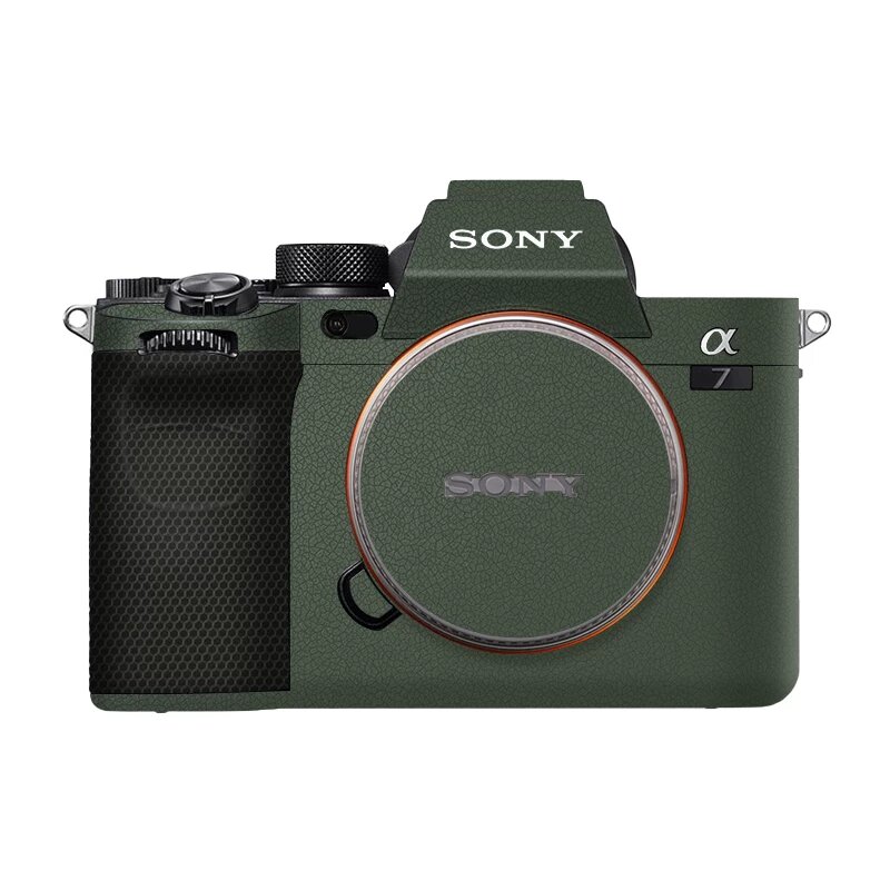 Защитная пленка для камеры Sony A7M4 кожаная текстура зеленый полное покрытие