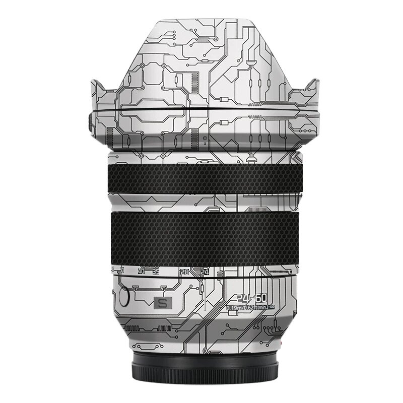 Пленка защитная для объектива Panasonic Lumix S 24-60mm f/2.8 3M, белый цепной рисунок