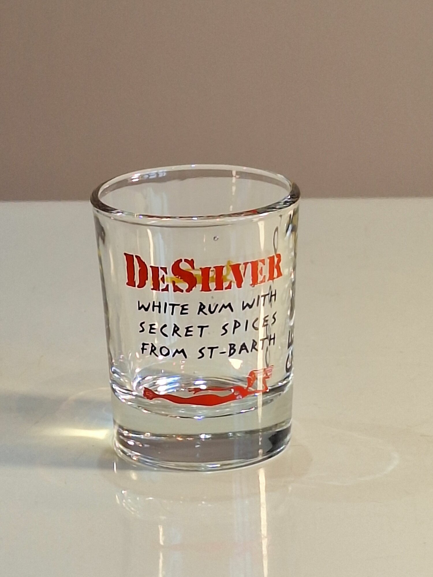 Рюмка стопка с символикой рома DeSilver Spiced White Rum 1 шт. Франция