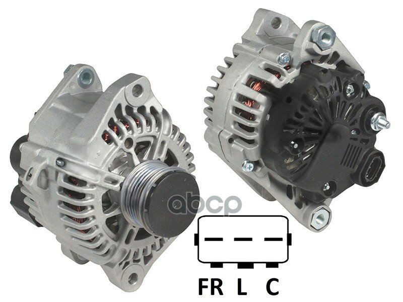 Генератор HYUNDAI SANTA FE 2.4 10-14/SONTA 2.0 98-14/KIA OPTIMA 2.0 00-15/SORENTO 2.4 11-12 12V 110A Sat арт. ST-37300-2G500N