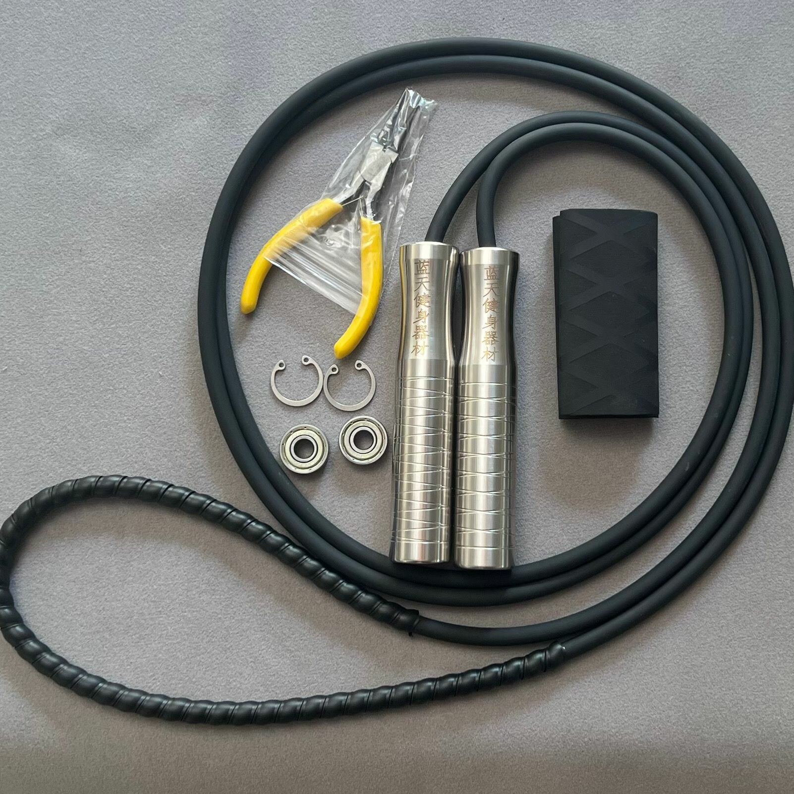 Веревка из коровьей кожи с утяжелением для сжигания жира, прыжковая веревка для взрослых мужчин и женщин, фитнес, похудение, наращивание мышц, бокс, подшипник, проволока из нержавеющей стали 304