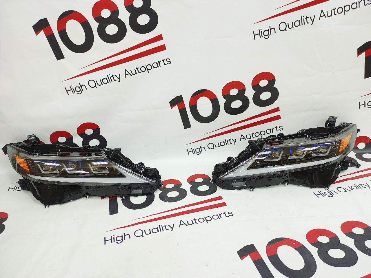 Фары, для Toyota Camry 70, стиль Lexus, LED, передняя, левая/правая, комплект