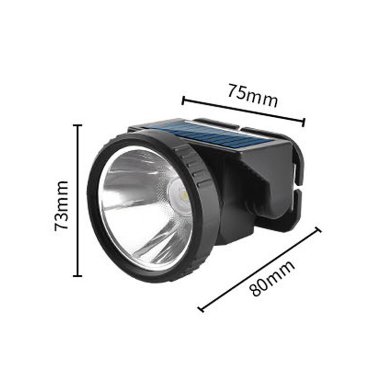 Длинный срок службы фары сильный свет зарядка светодиодный фонарик литиевый COB солнечной наружной фары трансграничные
