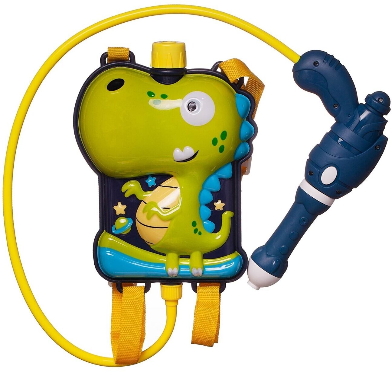 Бластер Junfa водный с рюкзачком-резервуаром Мечты Динозаврика, объем 1200 мл WF-10563