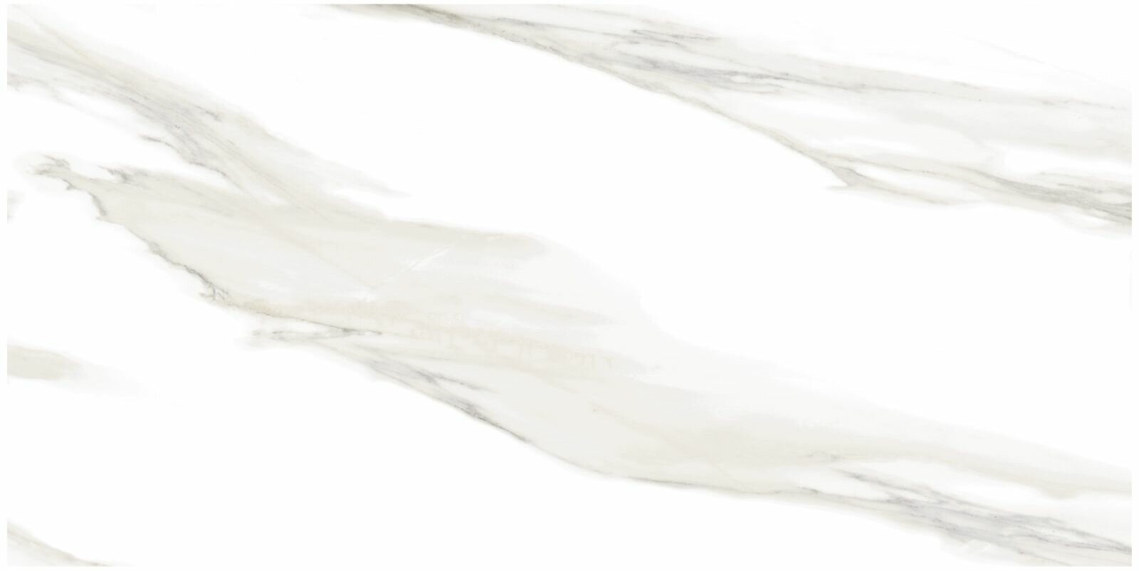 Керамическая плитка New Trend Volcano Light 30x60 см белая глянцевая для стен