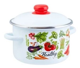 Кастрюля Appetite Veggies 1RD201M 4.0л цилиндрическая эмаль