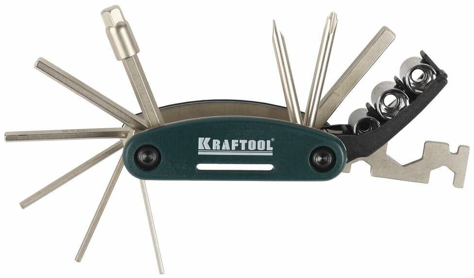 Набор для обслуживания велосипеда, KRAFTOOL EXPERT 26182-H16, 16-в-1