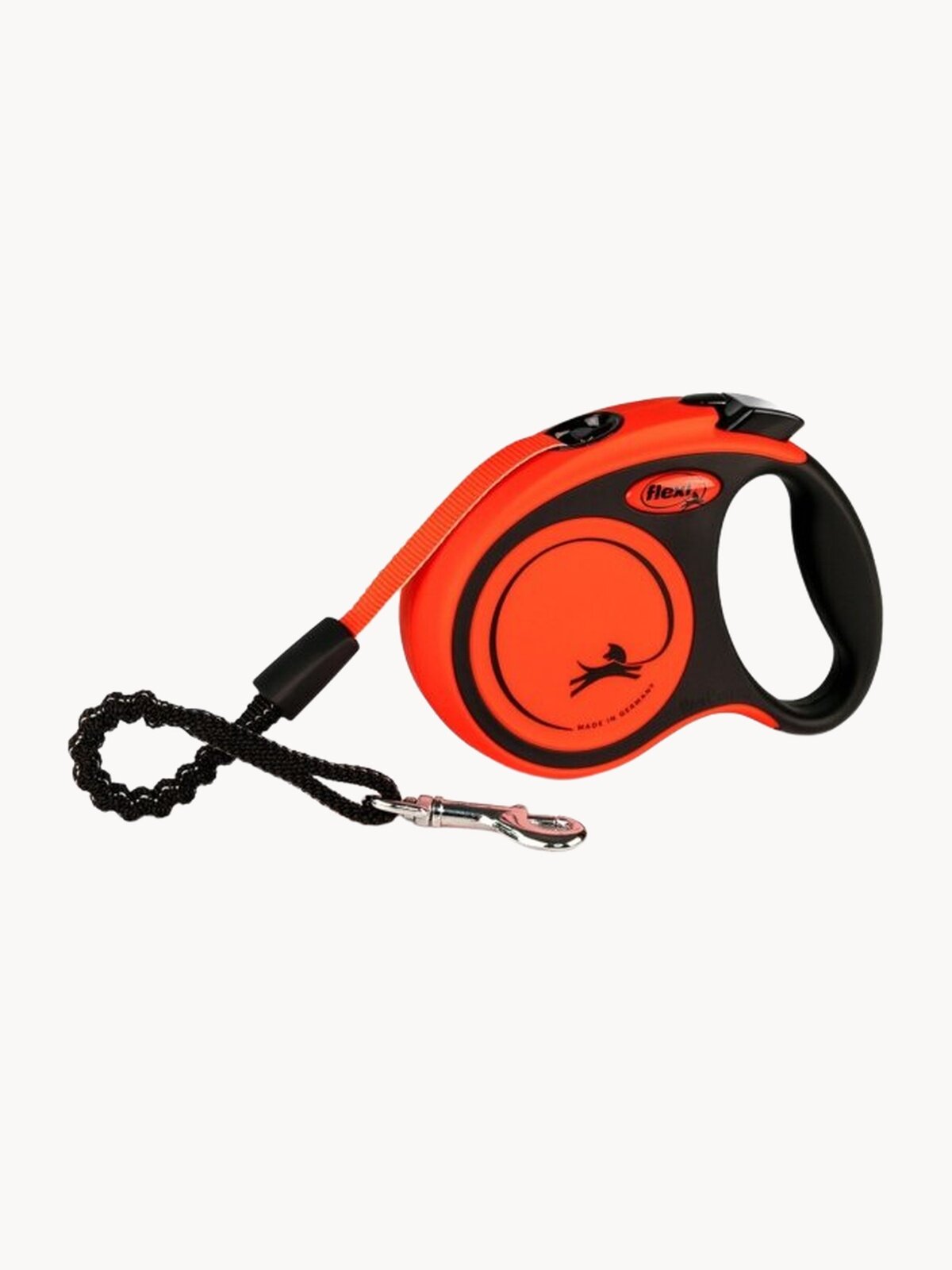 Поводок-рулетка Flexi Xtreme tape XS 3 м, 15 кг, черно-оранжевый