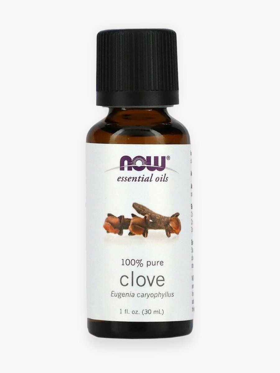 Гвоздичное эфирное масло Now Clove Oil, 1 жидкая унция