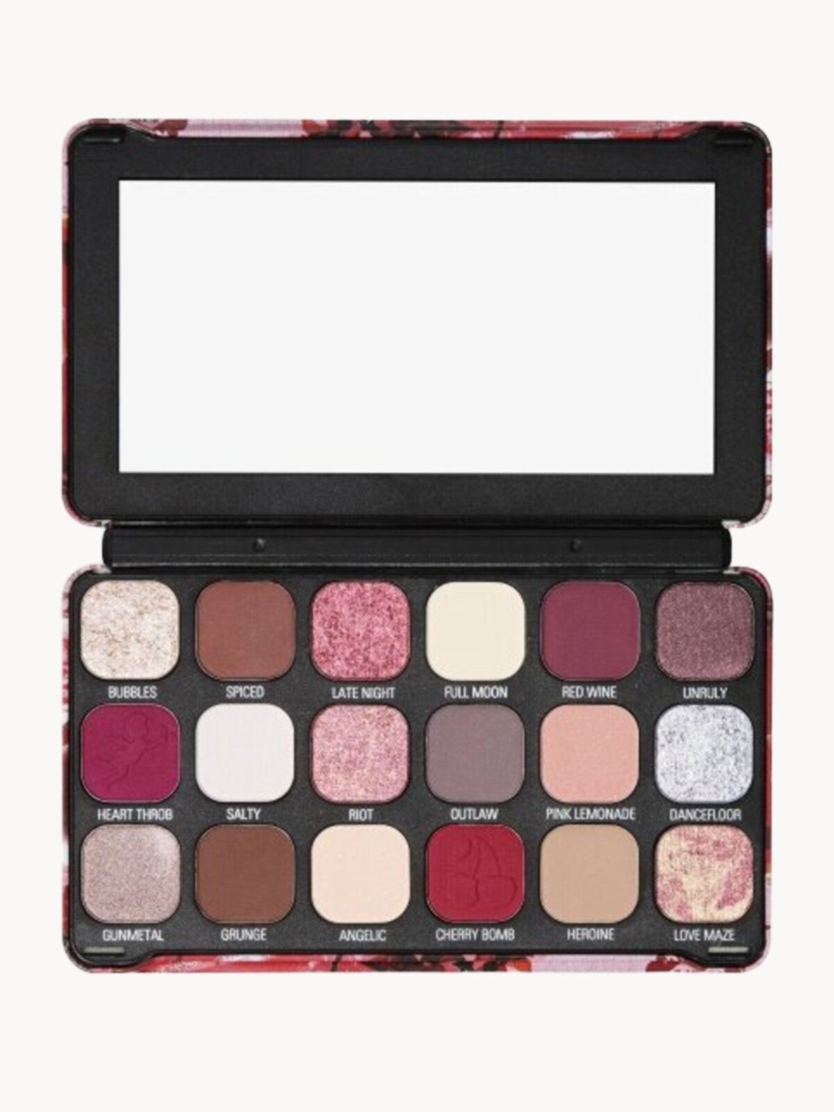 Палетка теней для век Revolution Makeup Forever Flawless Cherry Rebel Red, 19,8 г