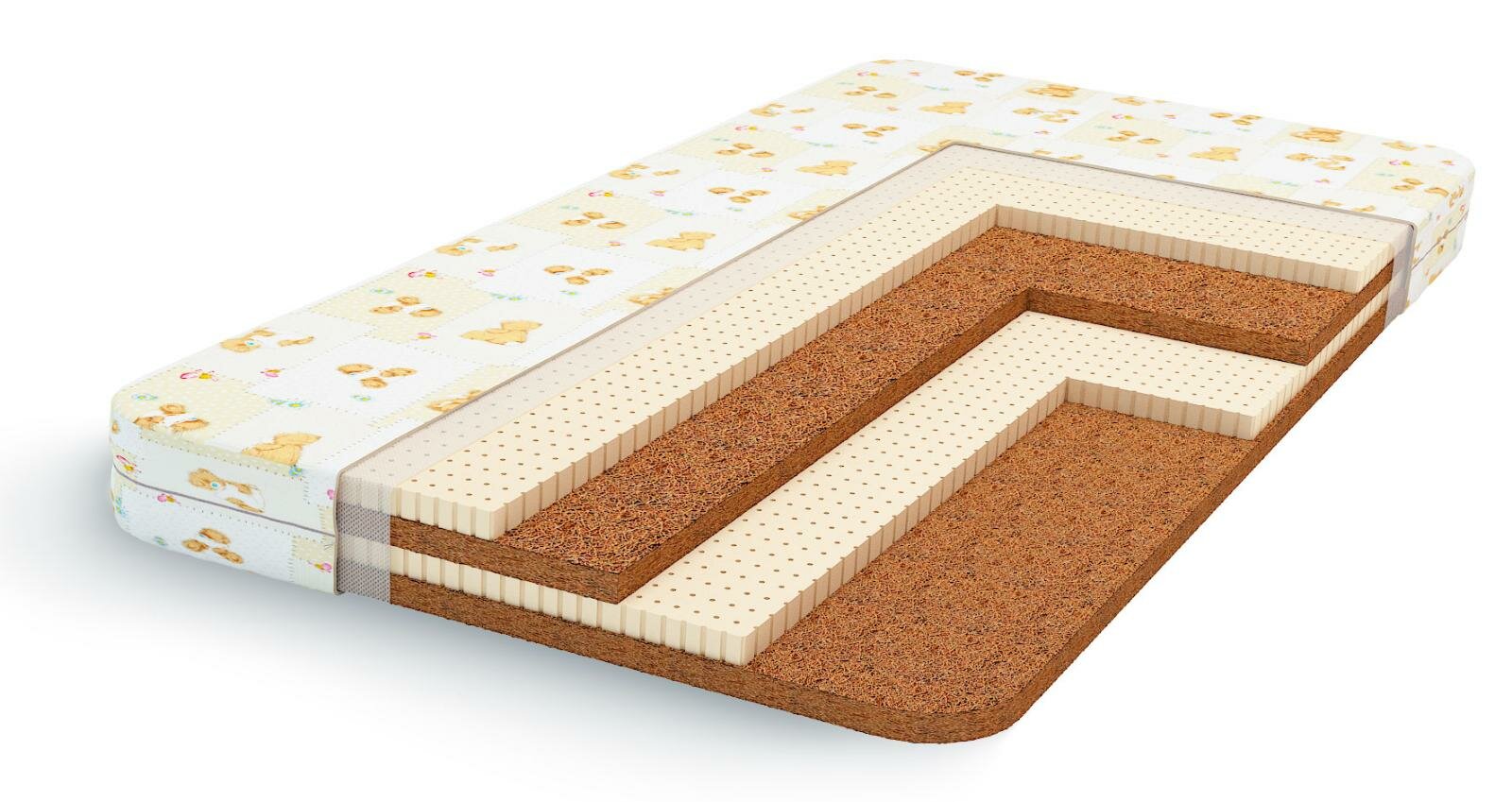 Матрас LONAX BABY FUSION Поликоттон 60/120 см 60/120 см Размеры: Высота 120мм Глубина 1200мм Ширина 600мм