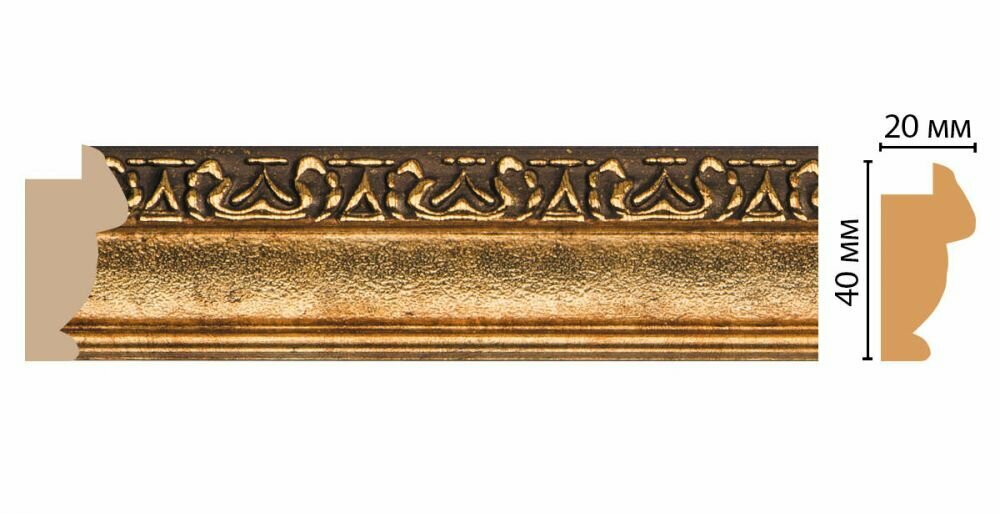 Багет Decomaster 807-57 В40хШ20хД2900 мм / Декомастер.