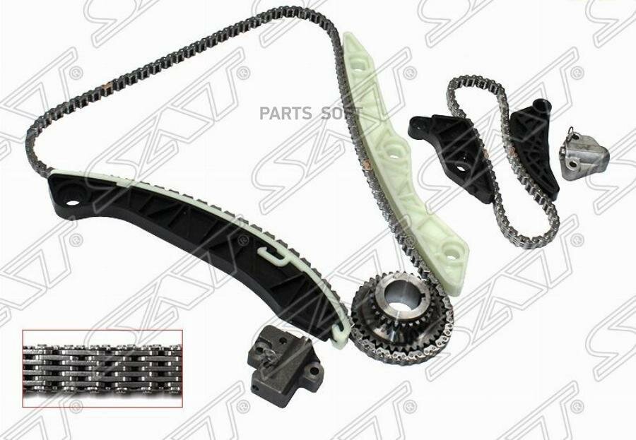 Комплект замены цепи ГРМ Mitsubishi ASX 10-20 / Outlander 05-12 4B12 SAT TK-MIT148 | цена за 1 шт