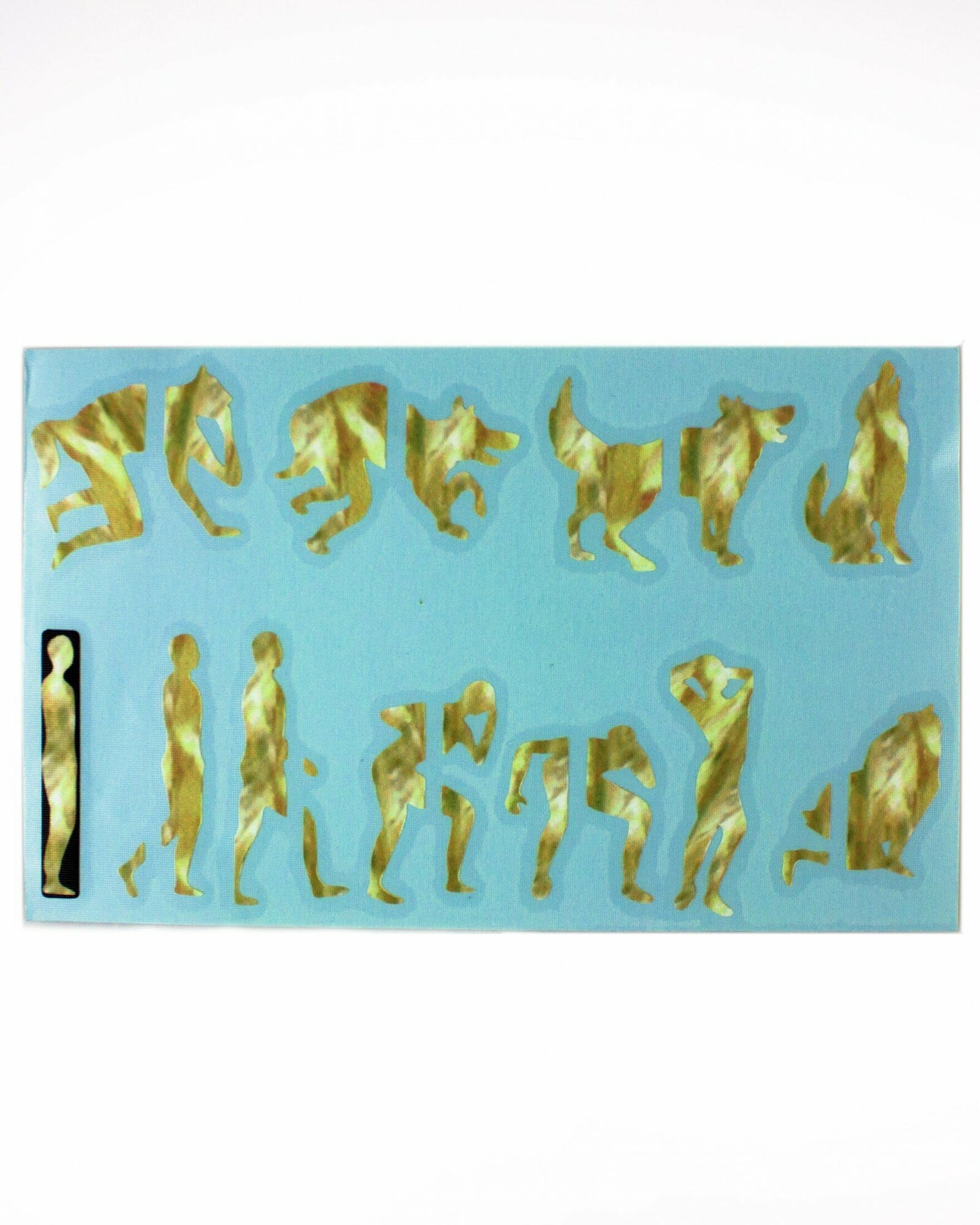 Наклейка на гриф гитары "Человек-волк" Струнки. ру, белый перламутр