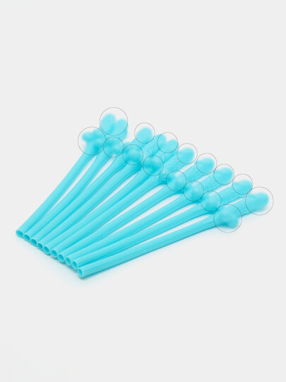 Трубочки для коктейлей, напитков в виде пениса, девичник 18+, вечеринка, 10шт голубые