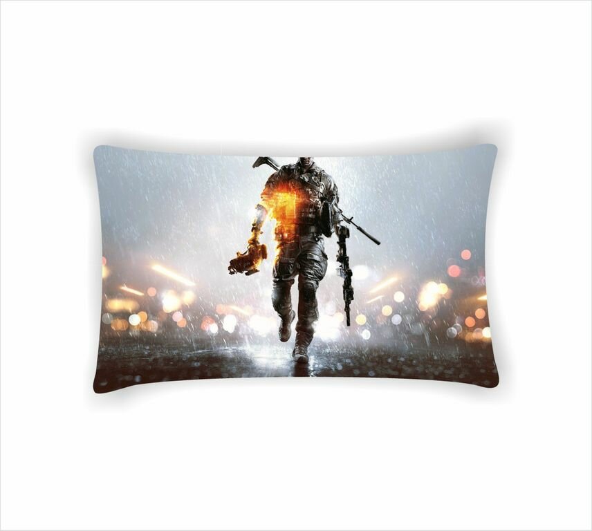 Подушка Battlefield, Бателфилд №1, С одной стороны