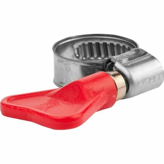 Хомуты Бабочка Зубр нерж. сталь, накатная лента 9 мм, 12-20 мм, 2 шт, Профессионал 37835-12-20