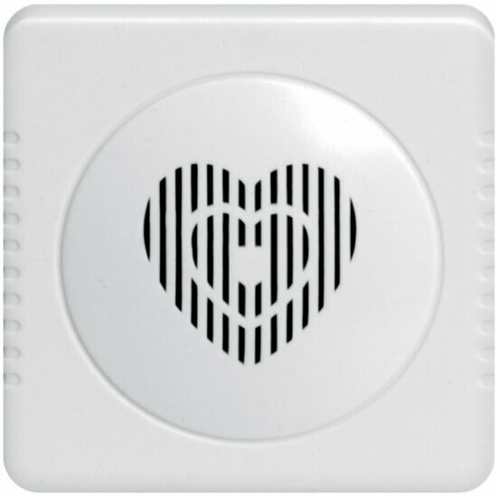 Звонок проводной Тритон Сюрприз 12 мел. с питанием от батареек с кнопкой и проводом 2ААх1.5В 80-90дБА бел, СР-02Б