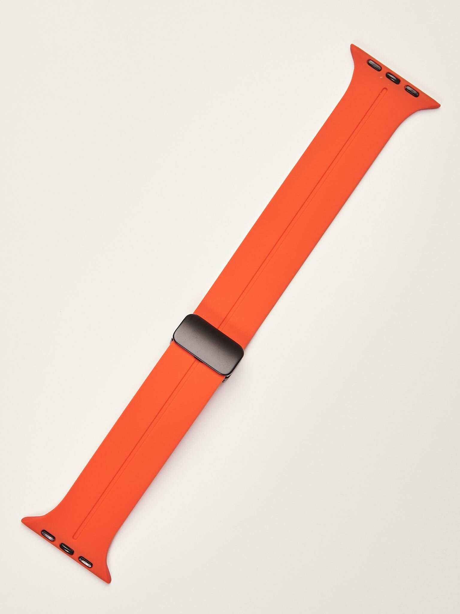 Ремешок для Apple Watch, силиконовый 44 / 45 / 49 мм Watch Band / Ремешок для смарт часов / Оранжевый