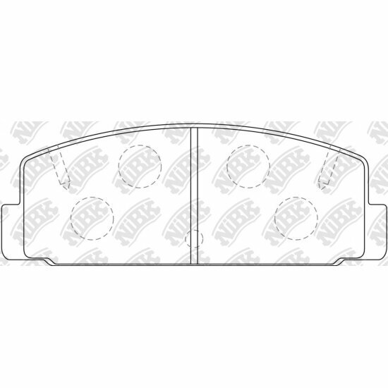 Колодки тормозные дисковые Nibk для MAZDA 6 (05-) задние (4шт.)