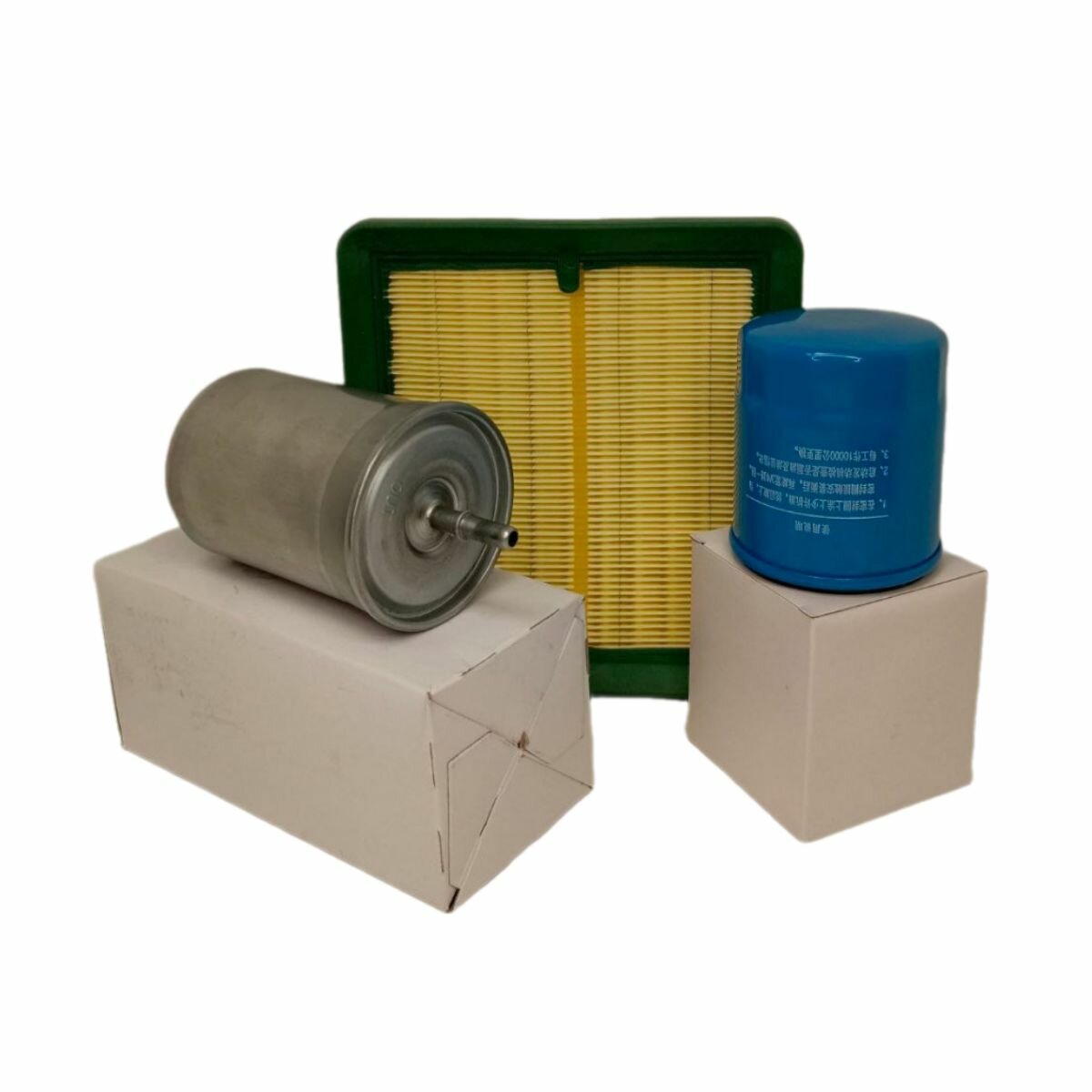 Фильтр воздушный + топливный + масляный комплект для Чери Кимо (Chery Kimo)