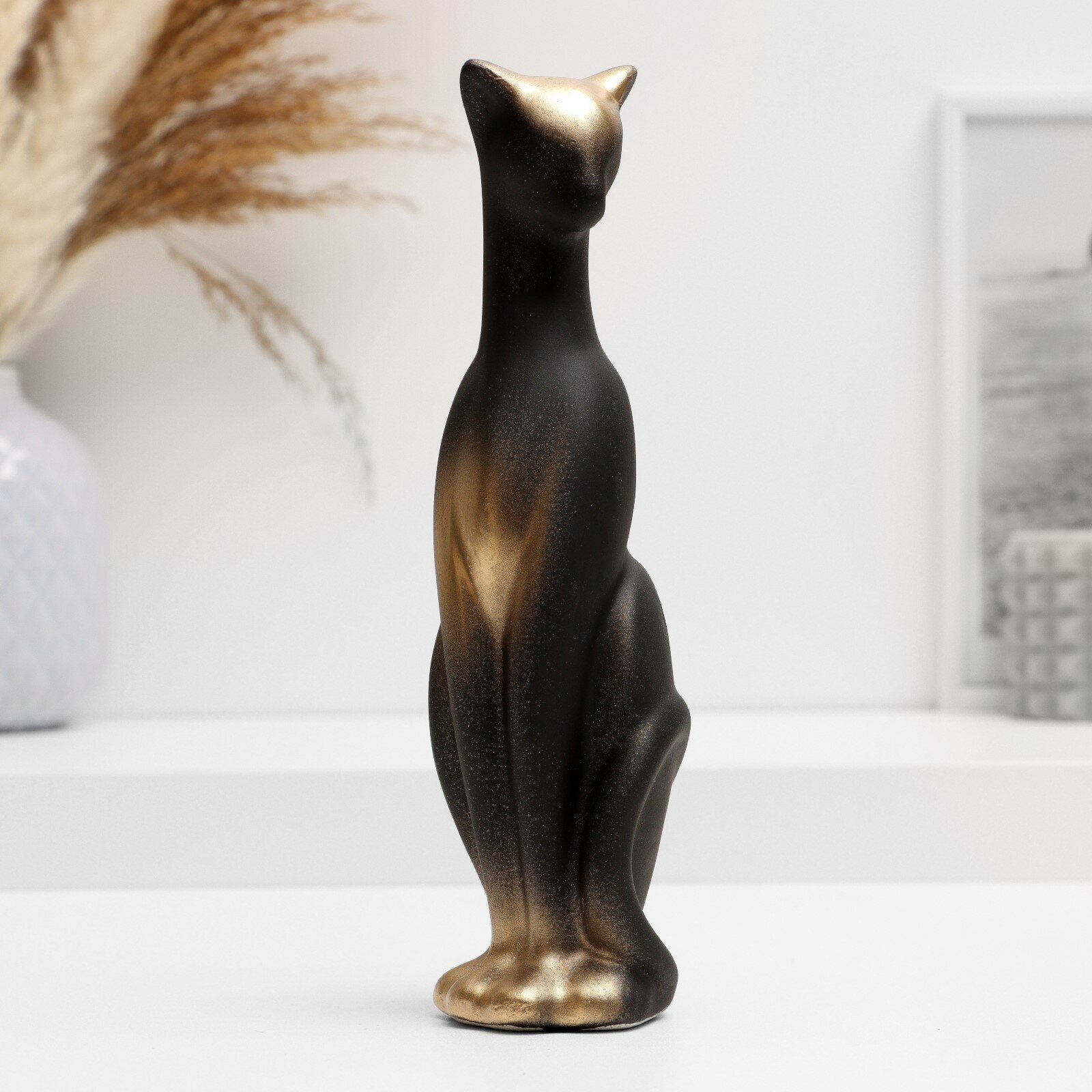 Фигурка гипс «Кот стоит», 21 см