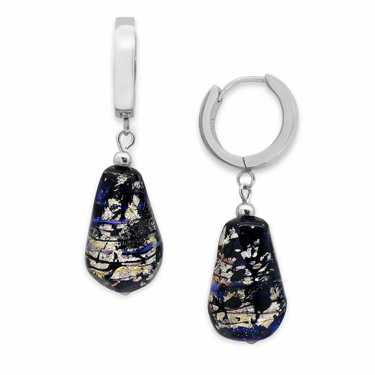 Серьги, стекло, муранское стекло