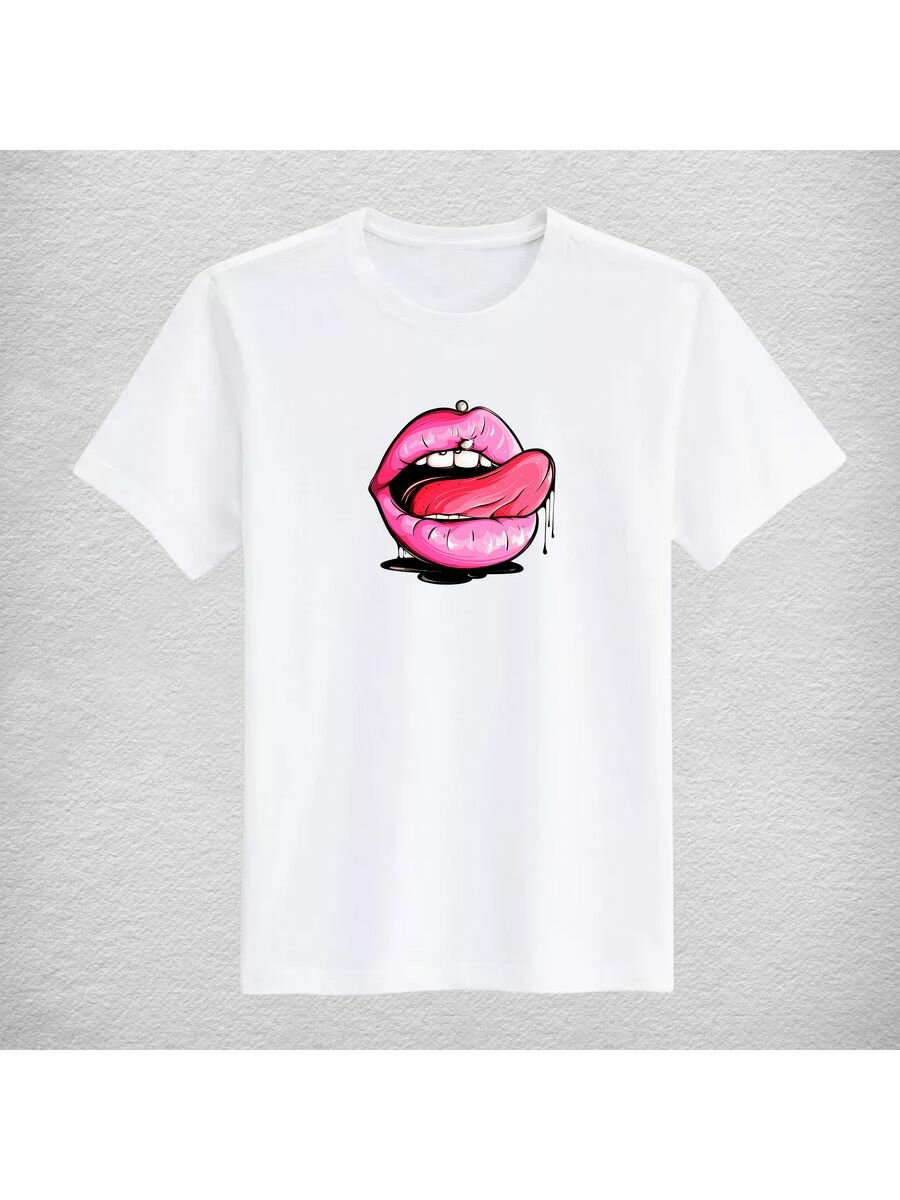 Футболка губы поп арт