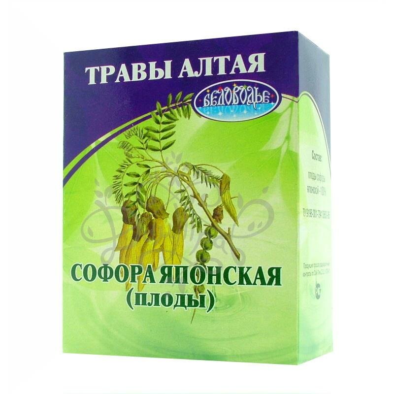 Софора японская, плоды, коробка, беловодье, 50 г