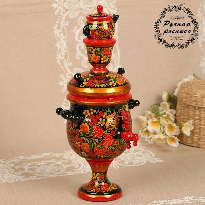 Сувенир "Самовар" , хохлома