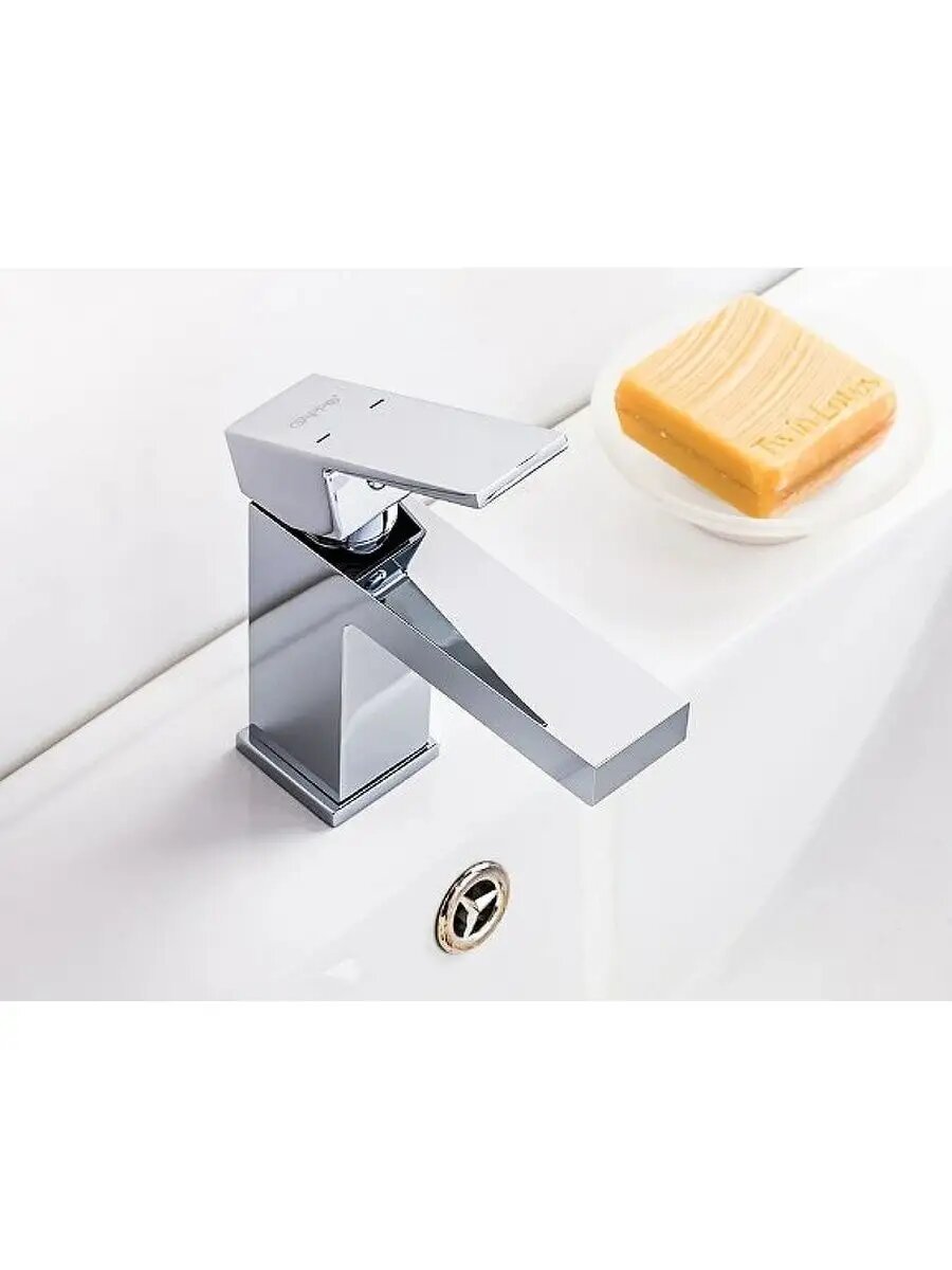 Смеситель для раковины с фиксированным изливом Gappo G1039 латунь, хром