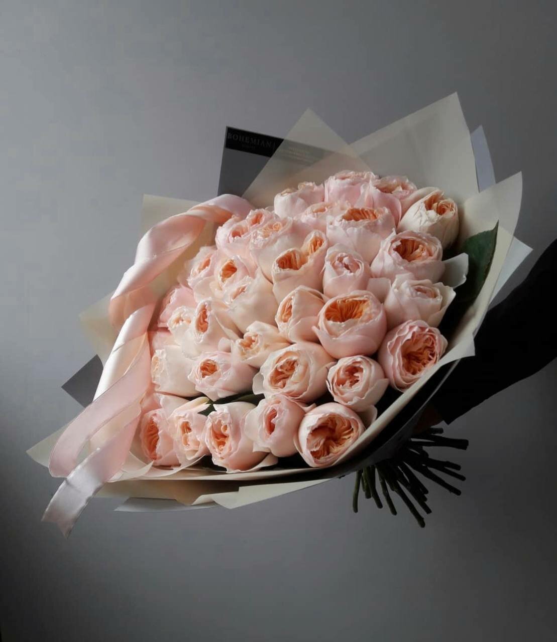 Премиум букет из пионовидных роз Джульетта, премиум цветы, шикарный, красивый букет цветов, роза джульетта, пионовидные розы, роза, букет роз.