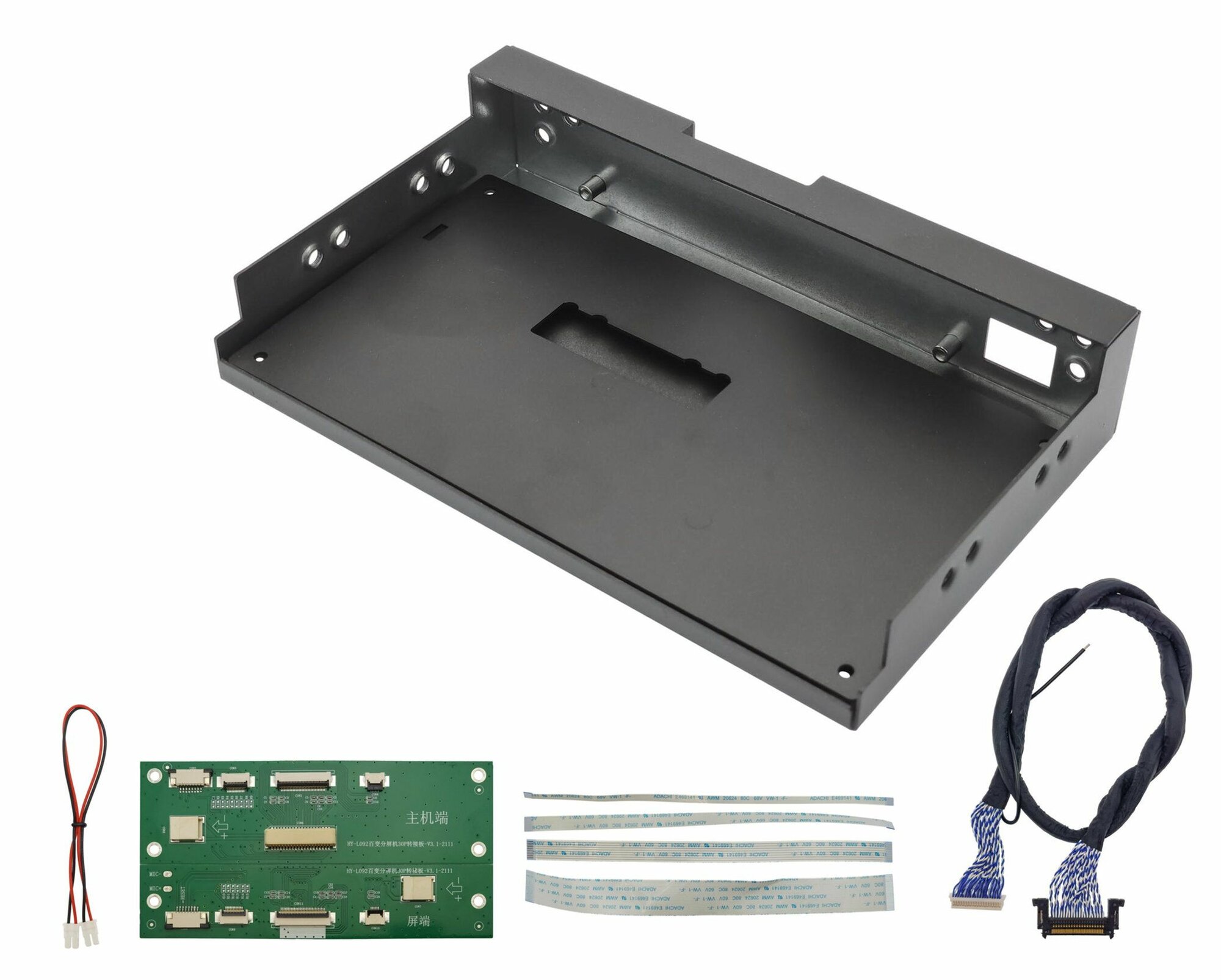 Комплект для переделки плоских магнитол Andriod 9" - 10" в 0 din / Wide Media