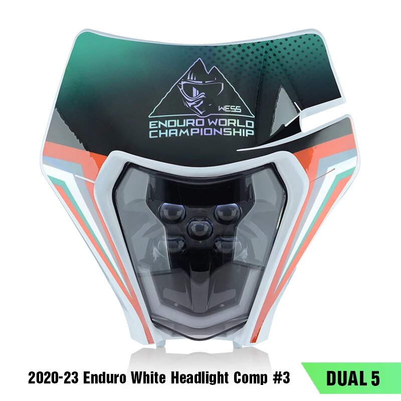 PowerZone мотоциклетная фонарь, фара головного света, головные фонари для KTM EXC White Headlight 3