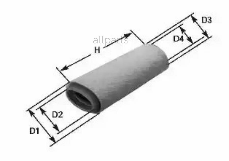 CLEAN FILTERS MA3012 CLEAN фильтр воздушный MA 3012 (=C 15 143/1)