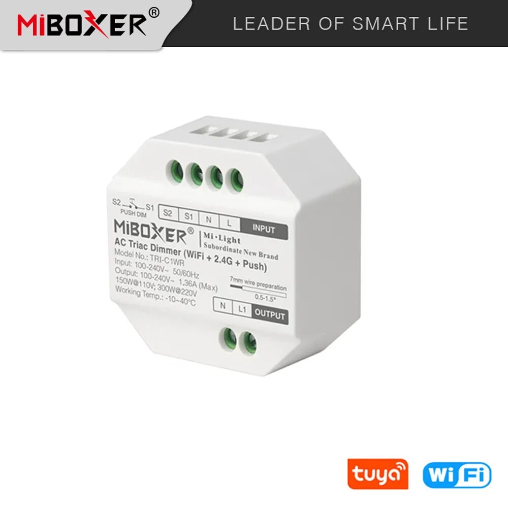 Беспроводной диммер YSRSAI TRI-C1WR Белый, TRI-C1WR Dimmer