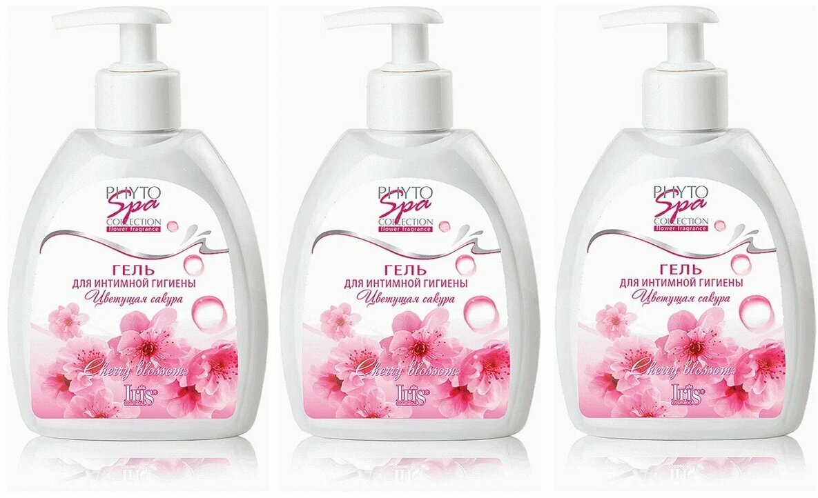 Гель для интимной гигиены Iris Phyto Spa Collection Цветущая сакура, 300 мл, 3 шт.