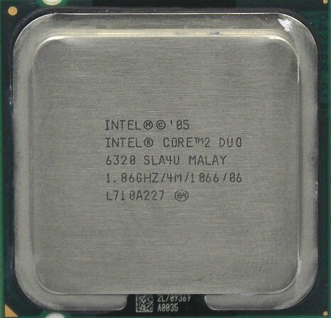 Процессор Socket-775 Intel Core 2 Duo E6320 1.86/4М/1066 SLA4U Malay