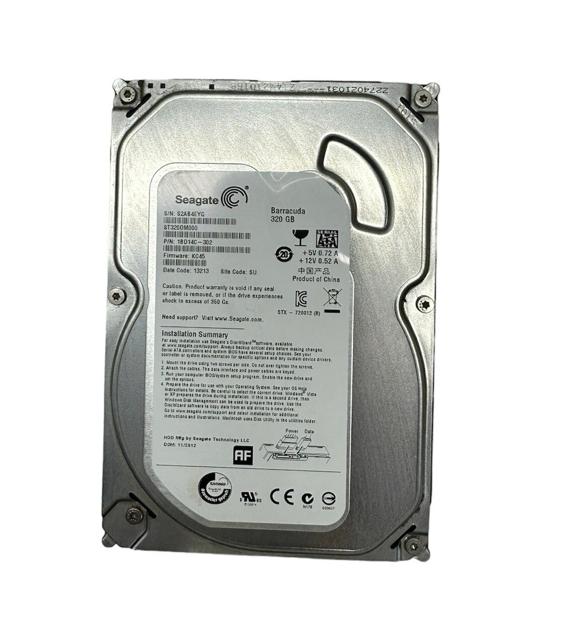 Жесткий диск Seagate ST320DM000 320Gb SATAIII 3,5"