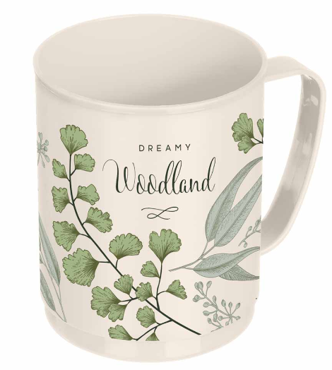 Кружка Phibo Picnic с декором полипропилен бежевая 0.4л